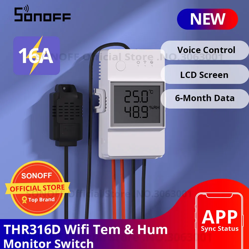 Smart Home Automation Temperature Sensor | Wifi Temperature Humidity ...