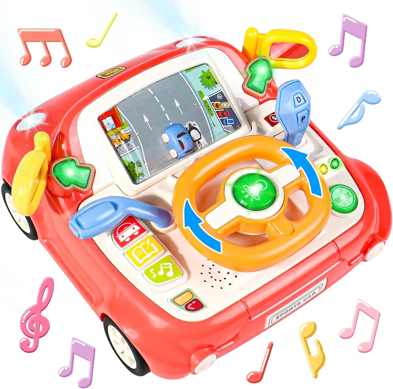 Baby-Car-Toy-Musical-Steering-Wheel-Toy-Interactive-Simulation-Drving ...