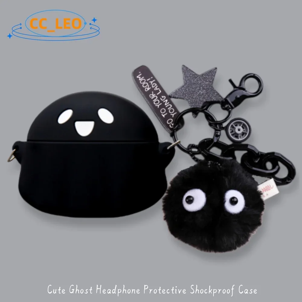 For-SoundPeats-Air4-Pro-Case-Cartoon-Ghost-Panda-Piggy-Keychain-Pendant ...