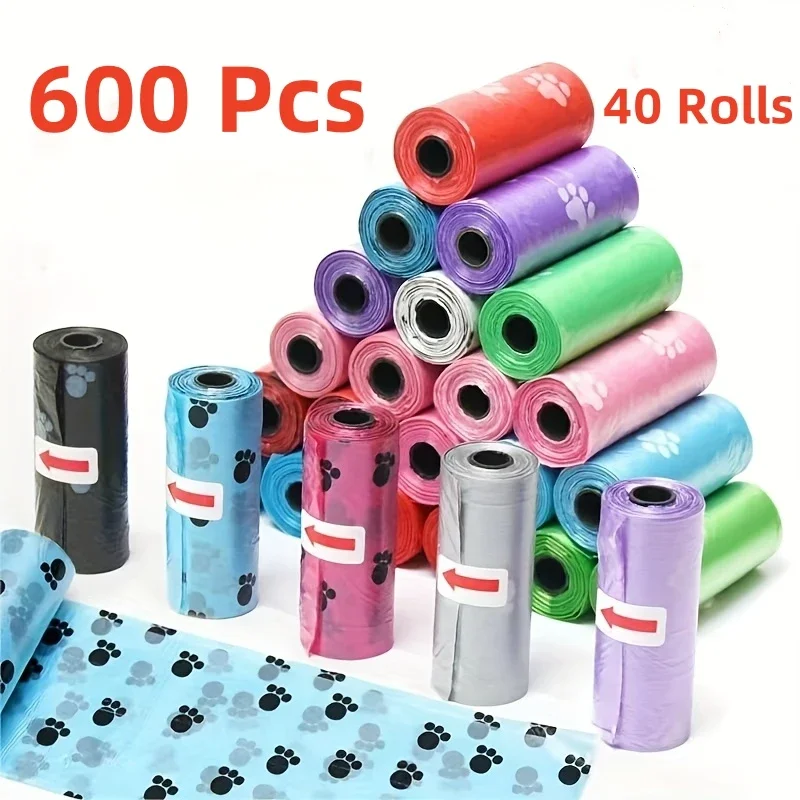 10/40Roll Dog Poop Bags for dog Large Cat Waste Bags Doggie Outdoor ...