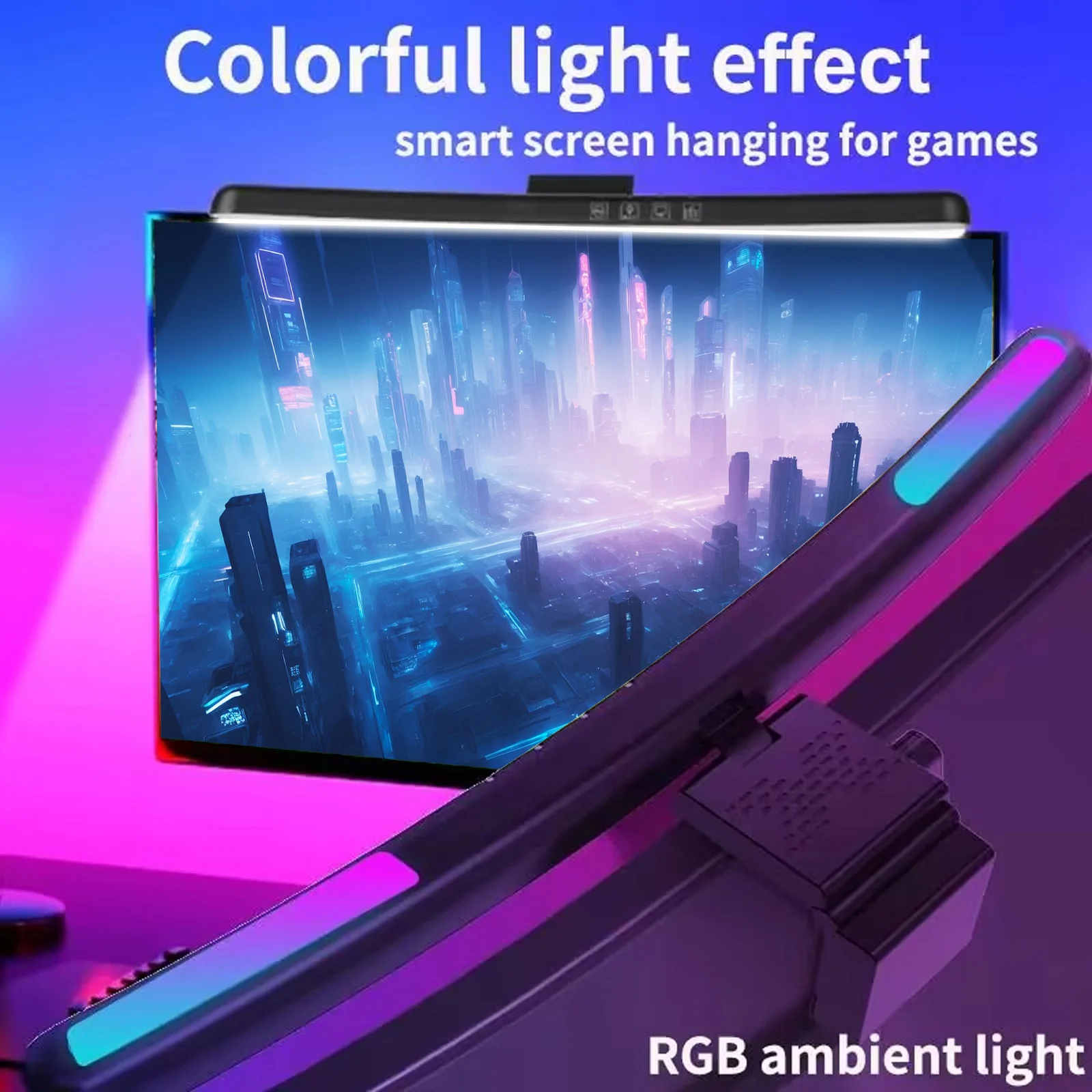 RGB-Curved-Screen-Monitor-Light-Bar-USB-Stepless-Dimming-Screen-Hanging ...