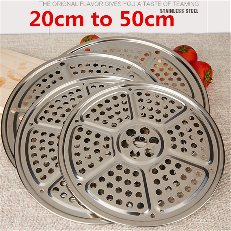 304 Stainless Steel Round Hole Steamer Kitchen Gadgets Steaming ...