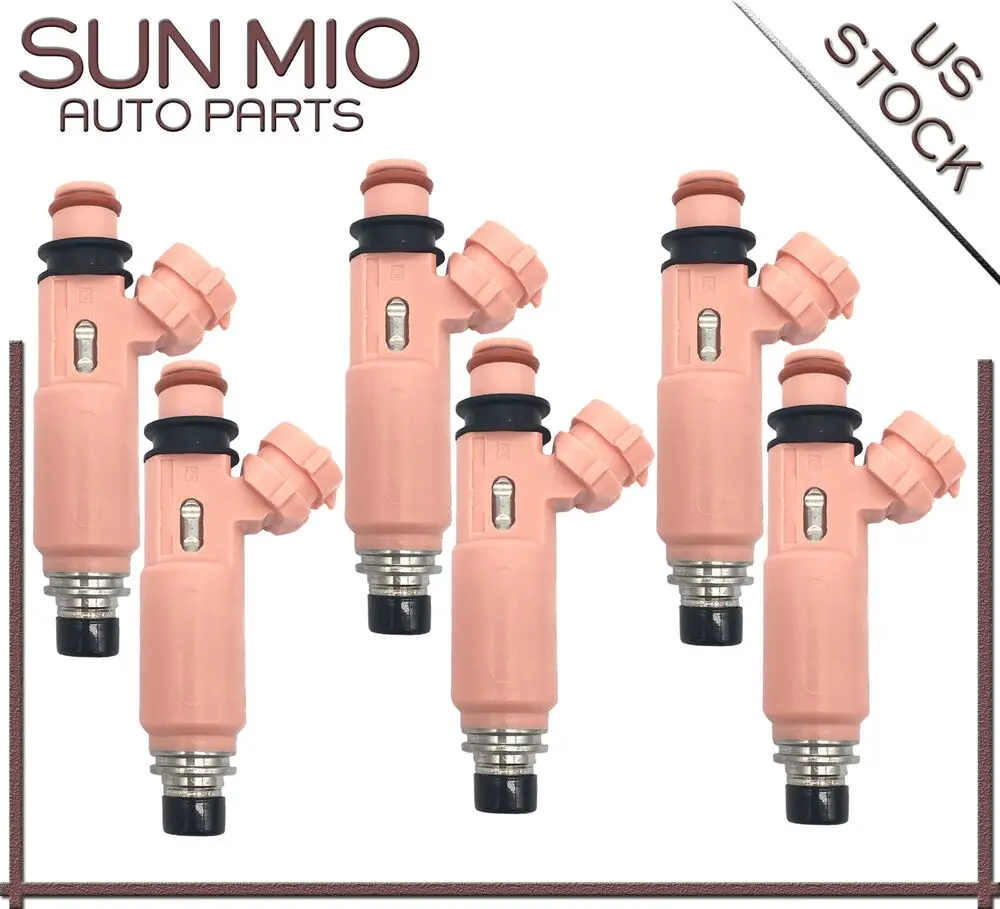 23250-20030-6Pcs-Fuel-Injectors-For-Toyota-Sienna-Solara-Lexus-RX400h ...