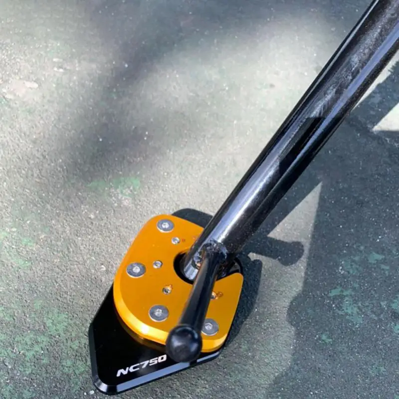 Aluminum-Alloy-Motorcycle-Bike-Kickstand-Extender-Foot-Side-Stand ...