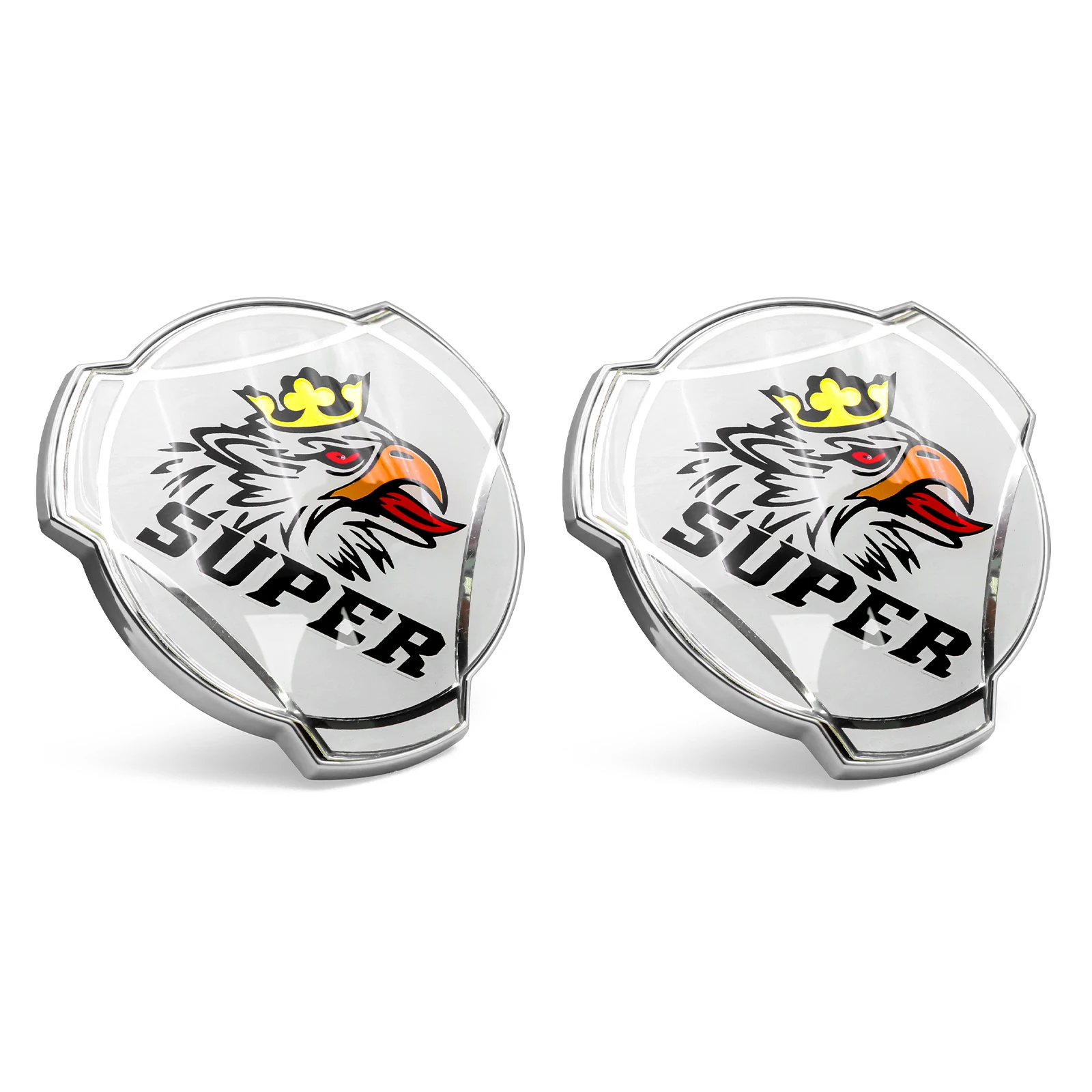 2PCS New Custom White With Silver SUPER Griffin Logo For Scania Truck ...