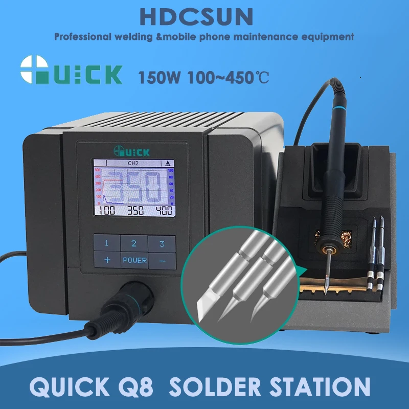 QUICK Q8 Intelligent Precision Soldering Station 2 Seconds Rapidly ...
