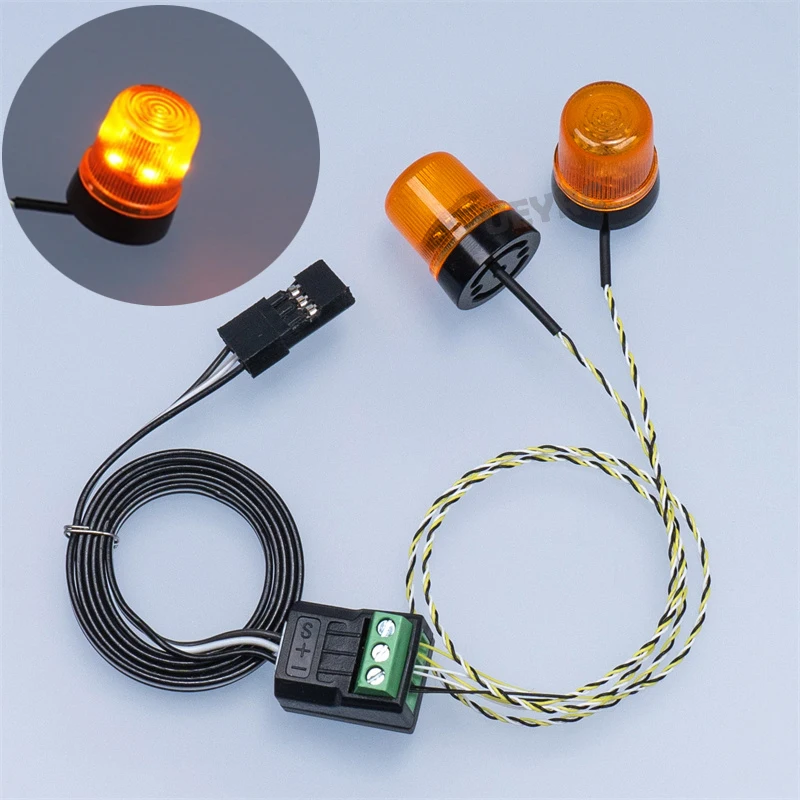 LED-360-Rotating-Light-Engineering-Lamp-for-1-14-Tamiya-RC-Dump-Truck ...