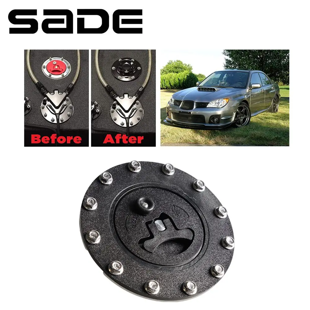 Universal Car Fuel Cell Gas Tank Filler Cap With Nut Gasket Aluminum ...