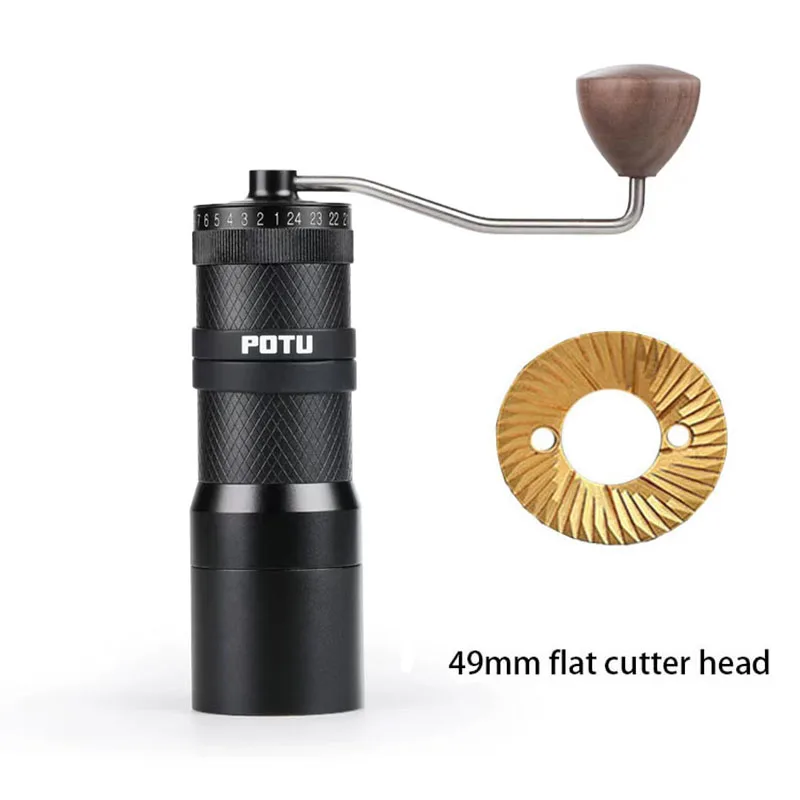 New-POTU-Manual-Coffee-Grinder-High-Nitrogen-Steel-49MM-Flat-Knife-Core ...