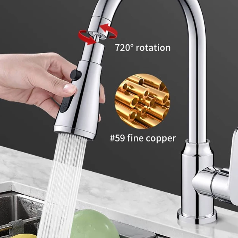 3-Mode-Faucet-Booster-Splash-Nozzle-Extender-Household-Showerhead-Tap ...