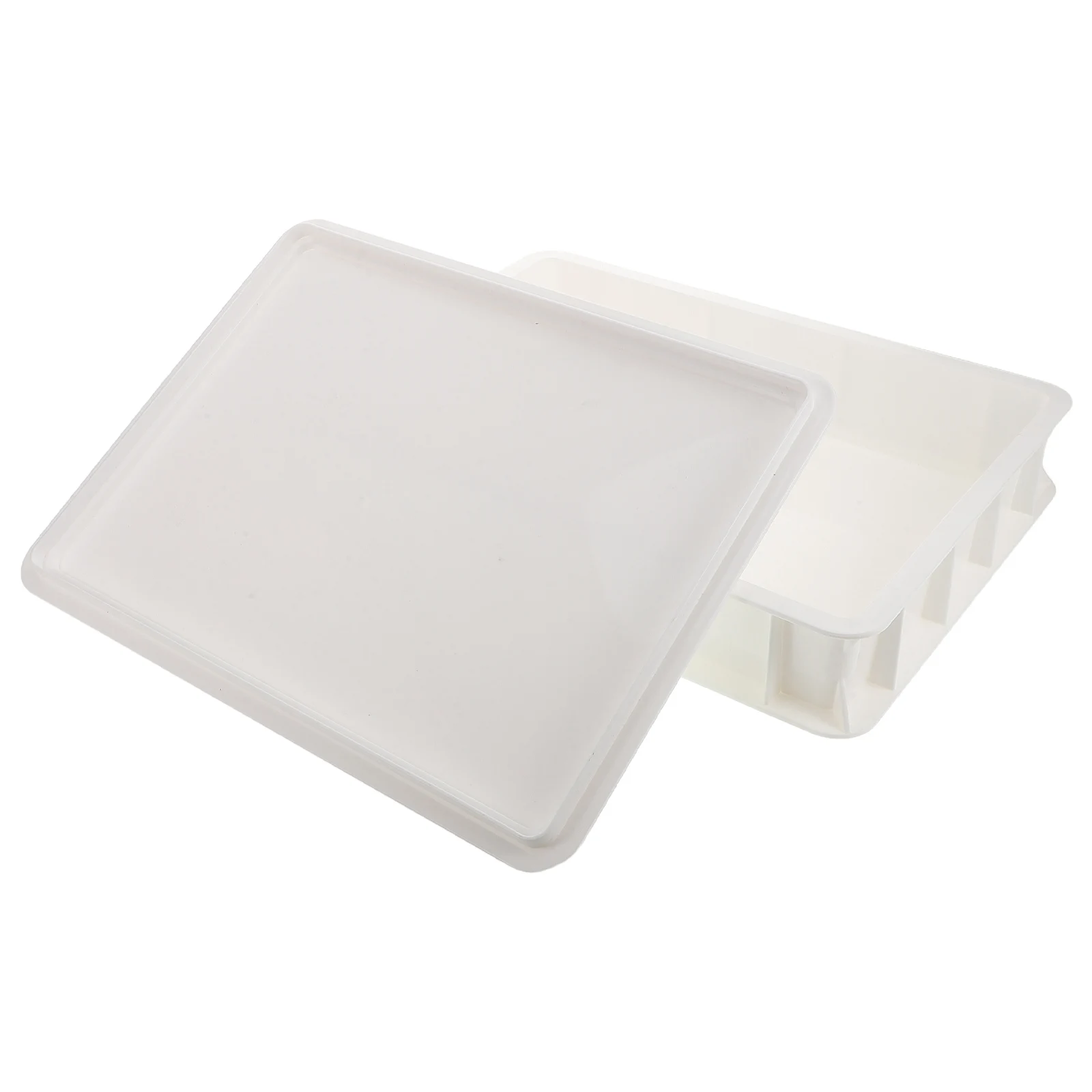Dough Protection Box Stackable Pizza Proofing Tray Container Lid Home ...