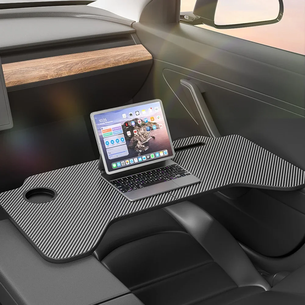 Bandeja-de-tableta-para-volante-de-coche-con-portavasos-mesa-plegable ...