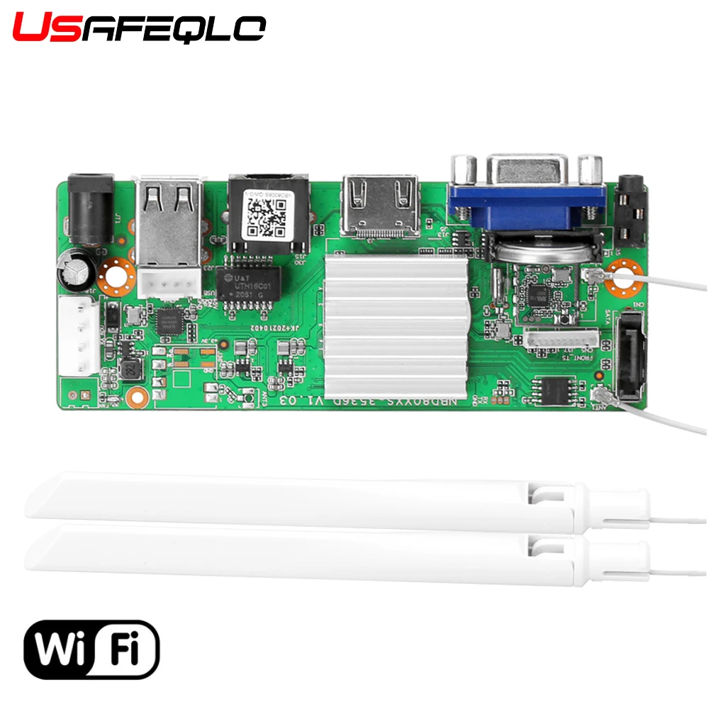NVR wifi board 4CH/5MP 8CH/3MP Security Video Recorder H.265+ Wifi NVR Human Face Detection ...