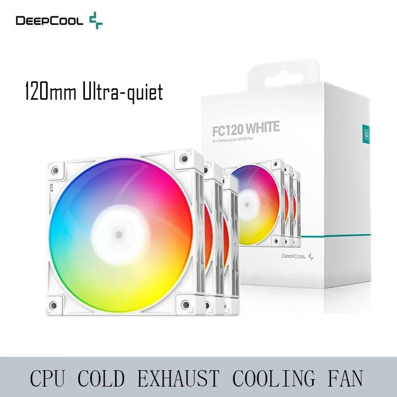 DeepCool-FC120-Computer-Case-Fans-5V-3PIN-3in1-CPU-Cooler-A-RGB-Black ...