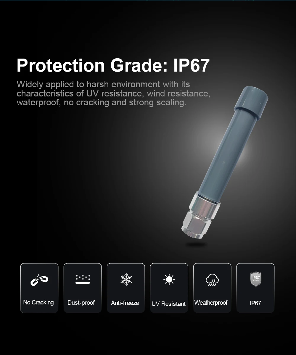 NK à SMA-J 3m-Antenne LoRa pour LoRaWAN, 433 MHz, 400 MHz, mâle, extérieur, étanche ...