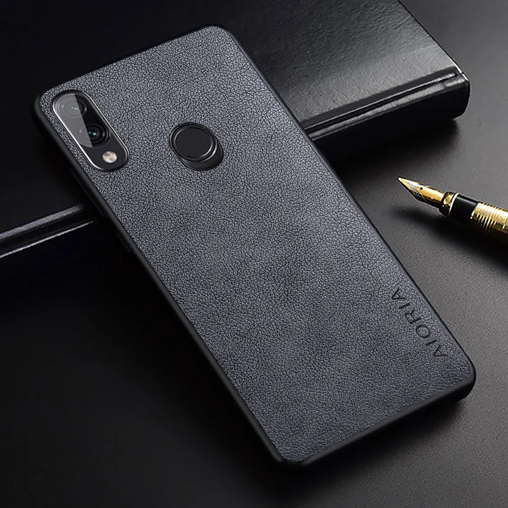 for-Xiaomi-Redmi-Note-7-Case-Luxury-Vintage-leather-skin-cover-phone ...