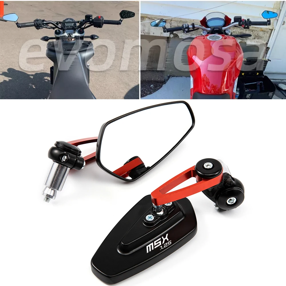 1 Pair For Honda MSX125 Grom MSX 125 Motorcycle Rearview Mirrors ...