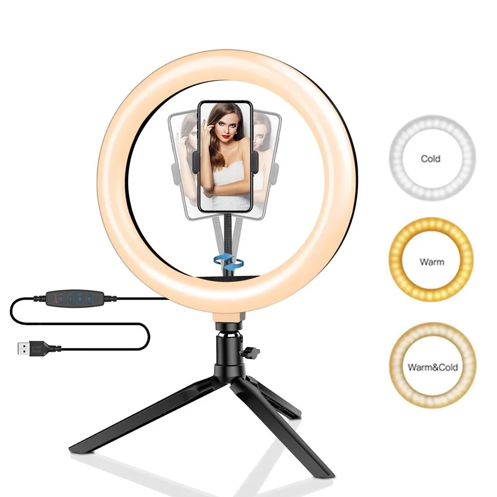 Anillo-de-luz-Led-para-Selfie-Kit-de-iluminaci-n-de-fotograf-a ...