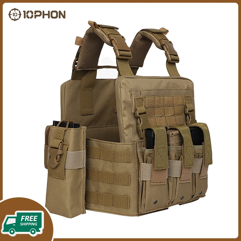 Molle-Tactical-Vest-Hunting-Chest-Rig-Protective-Vest-Body-Armor ...