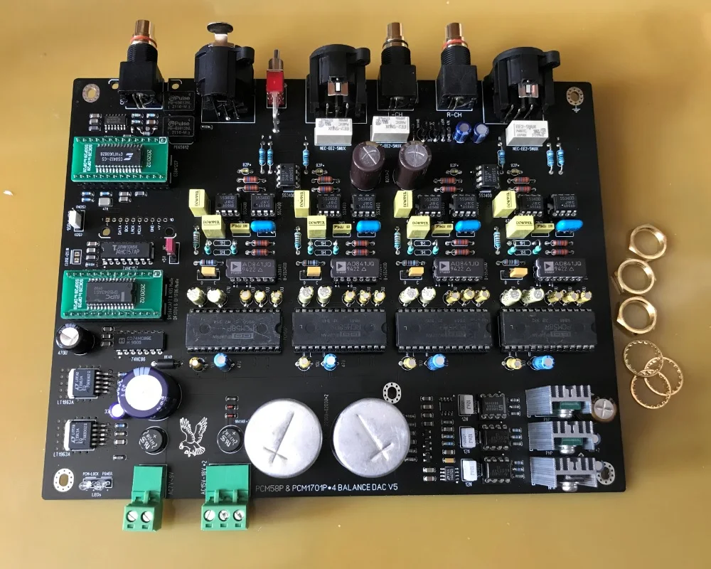 2023 NEW upgrade fully balanced PCM58P X4 DAC decoder board balanced ...