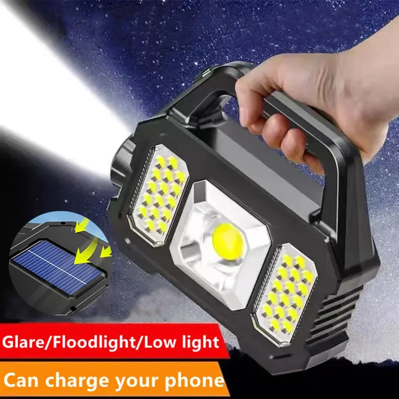 Outdoor-Portable-Solar-Flashlight-Multifunctional-Strong-Light ...