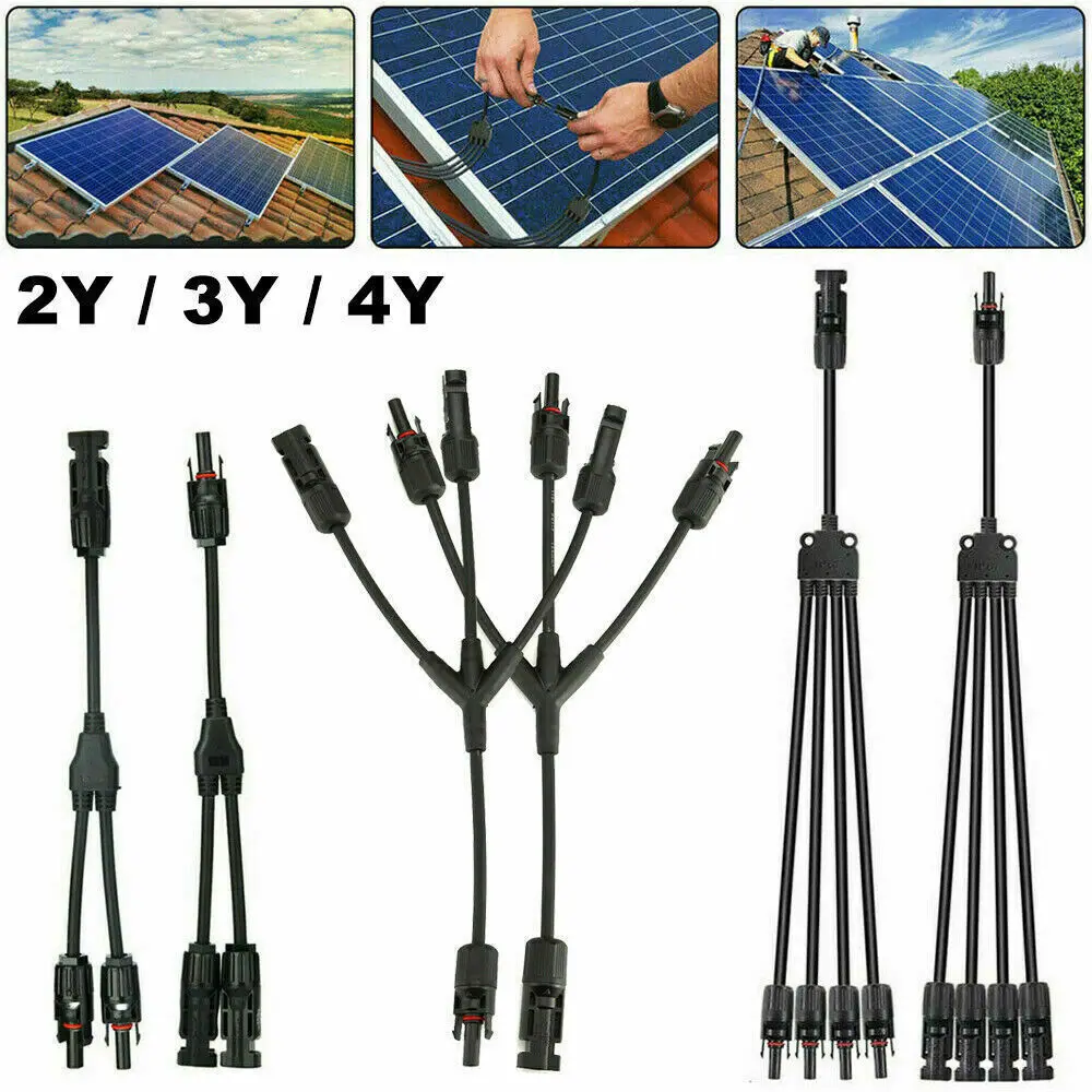 2Y-3Y-4Y-30A-1000V-31CM-Electrical-Solar-Connector-Photovoltaic-Solar ...