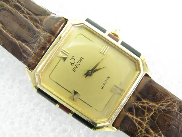 The Most Beautiful Square Tank Quartz Original Enicar Watch, 50% OFF