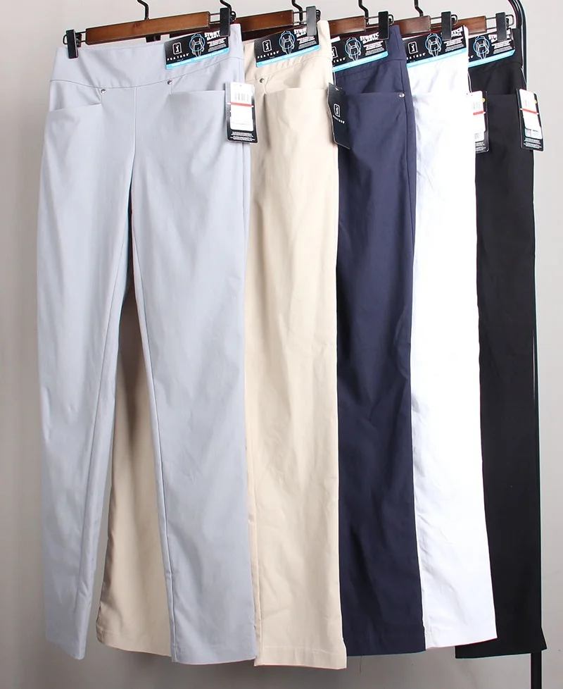 골프 바지 여성용 플러스 사이즈 비즈 스플릿 스트레치 통기성 빠른 건조 바지 슬림 피트 슬리밍 골프 바지 B24 골프바지 스플릿 스트레치 Aliexpress