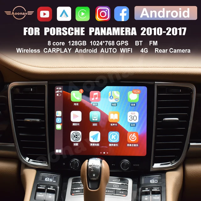 For Porsche Panamera 2010-2017 128GB Android Auto Car Multimedia Player ...
