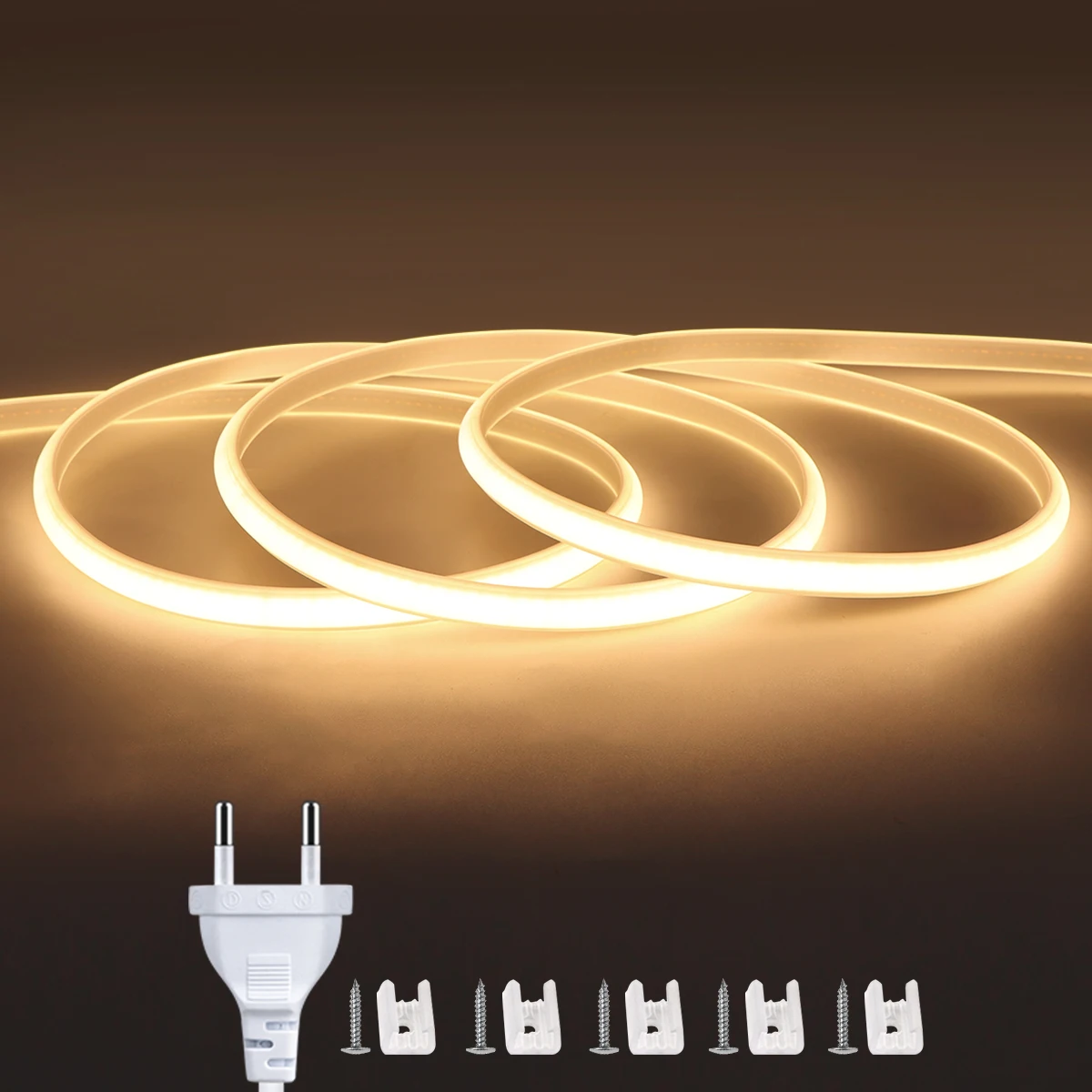 35M-COB-LED-Strip-Light-EU-Plug-220V-High-Bright-Outdoor-Garden-FOB-LED ...