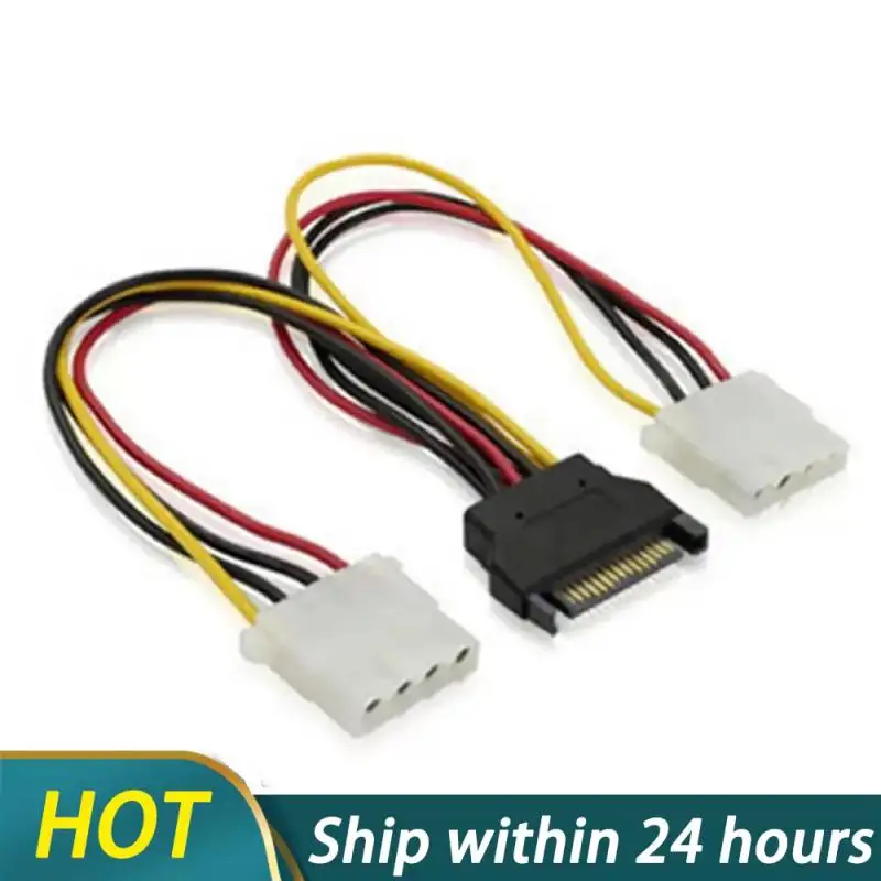 Molex-IDE-para-2-Serial-ATA-Hard-Driver-Cabo-de-Alimenta-o-SATA-Y ...