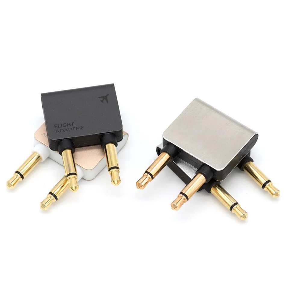 Gold-plated metal shell aircraft 3.5 mm aircraft aircraft headset mono ...
