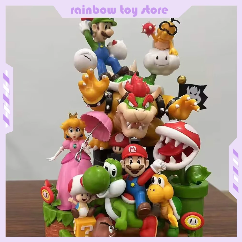 Japanese-Super-Mario-Game-Figure-Plumber-Family-Photo-Desktop-Anime ...