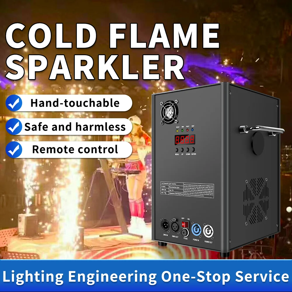 500-700W-Cold-Spark-Fireworks-Machine-With-Flightcase-DMX-Remote ...