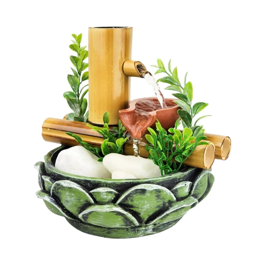 Fonte de Água Zen com Cascata e Bambu – Vários Modelos para Equilibrio ...
