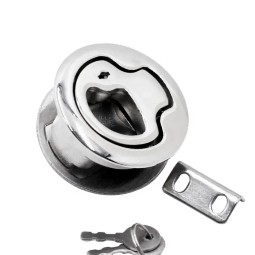 61mm-316-Stainless-Steel-Marine-Floor-Locks-with-Key-Yacht-Deck-Puller ...