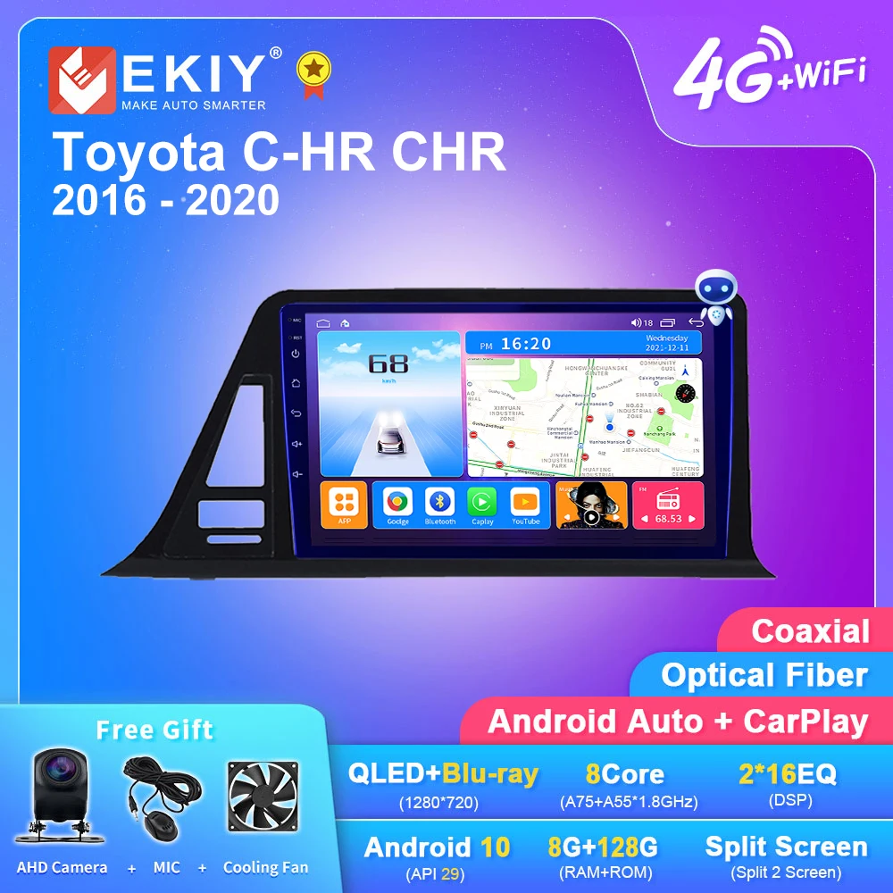 EKIY-T7-Android-Car-Radio-Carplay-For-Toyota-C-HR-CHR-2016-2020-Right ...