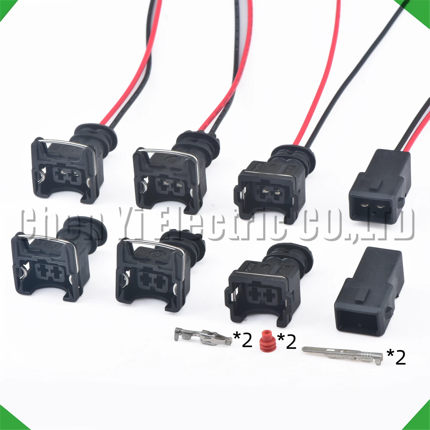 2 Pin Auto Connector High voltage ignition coil fuel spray nozzle Wire ...