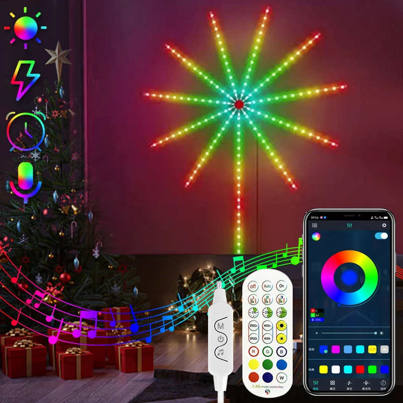 Firework-LED-Strip-Light-Bluetooth-Smart-Music-Sync-RGBIC-Firework ...