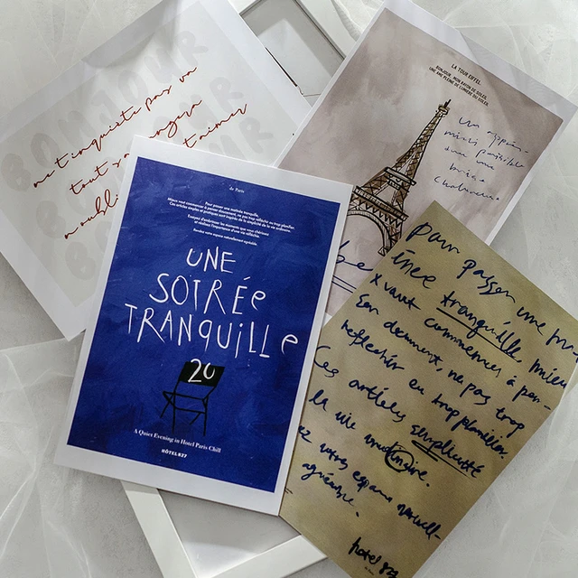 Vintage French Postcard Background