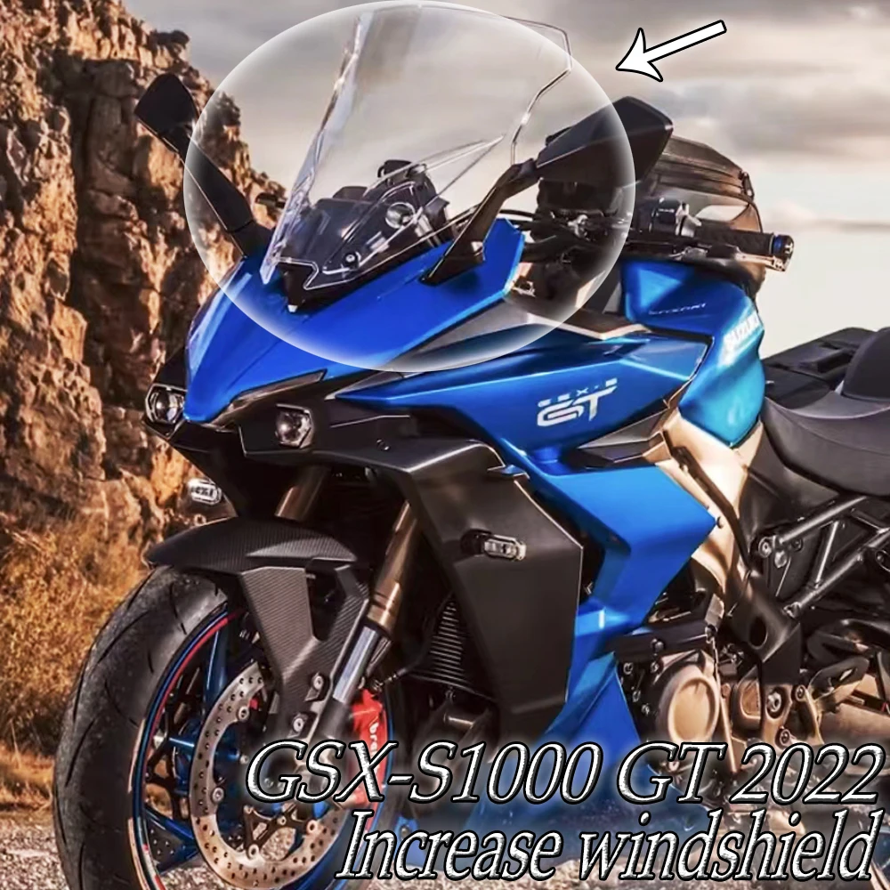 NEW 2022 2023 Windshield Windscreen For SUZUKI GSX-S1000 GT Motorcycle ...