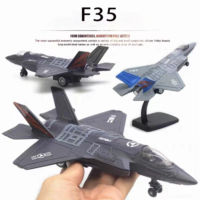 Alloy-F35-Airplane-Model-for-Children-Diecast-Fighter-Simulation ...