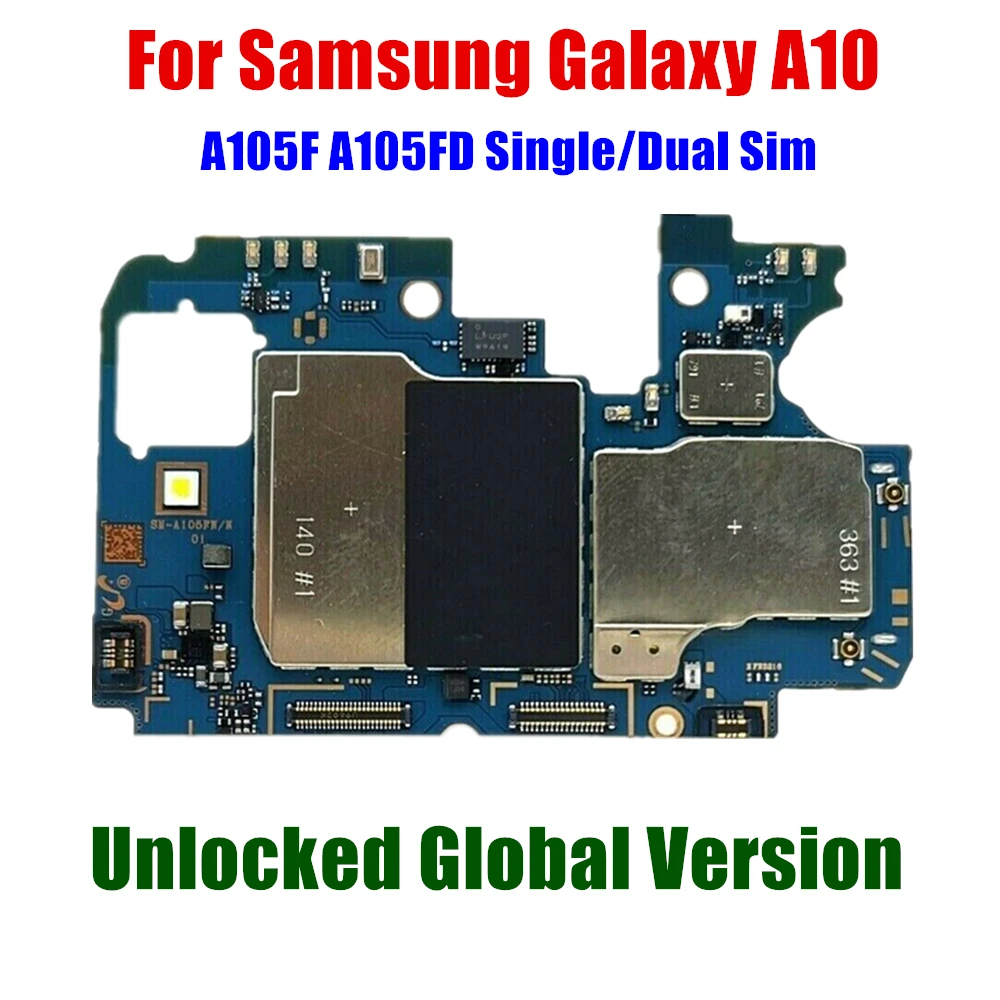 Carte Mère 100% Originale Débloquée Pour Samsung Galaxy A10 Aspringf ...