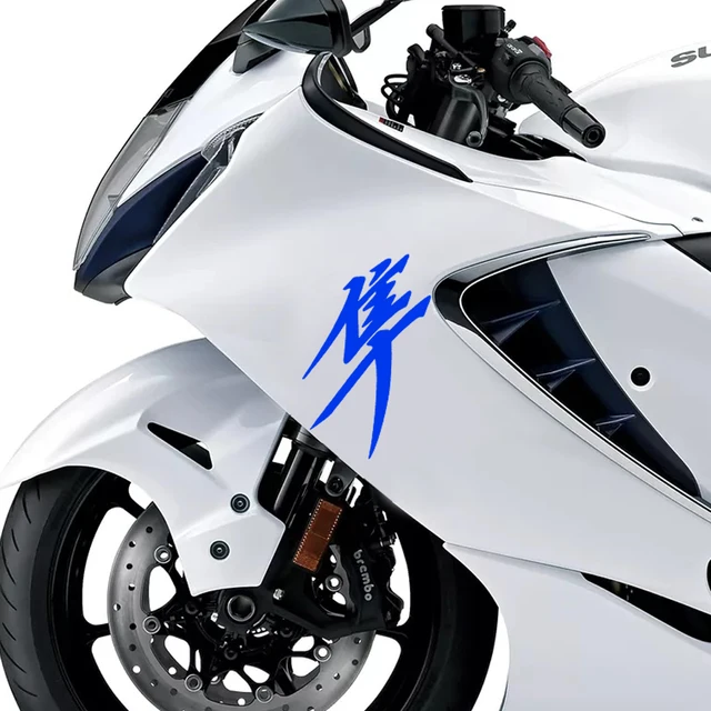 Hayabusa Wheel Decals Stickman Vinyls Reflective Silver Motorcycle Rim ...