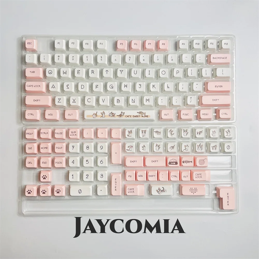Cute Cat Dye Sub ISO Enter Keycap, XDA PBT Keycaps, Cherry Mx Switch ...
