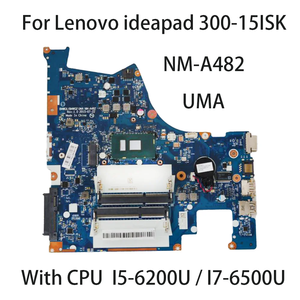 Laptop Motherboard For Lenovo ideapad 300-15ISK NM-A482 With CPU I5 ...