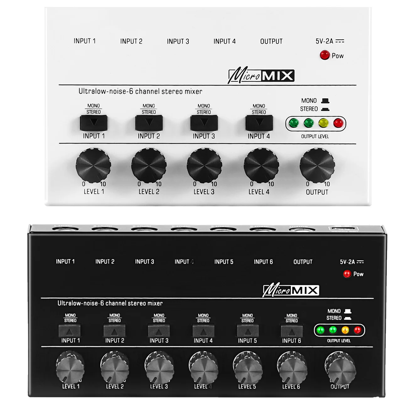 4-6-Channels-Stereo-Mixer-Ultra-Low-Noise-Sound-Mixer-Microphone-Mixer ...