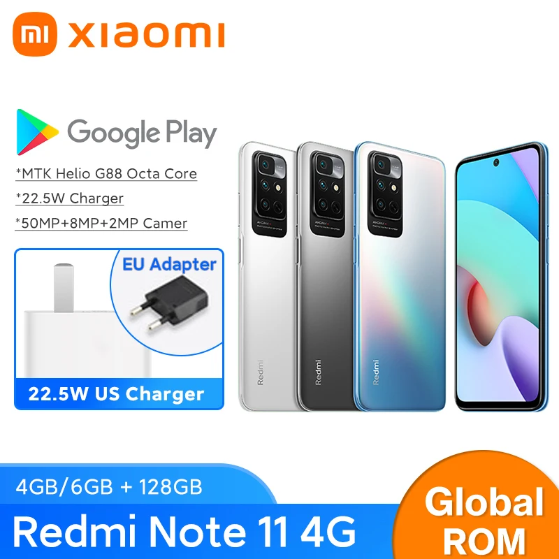 Xiaomi-Redmi-Note-11-Smartphone-4G-Global-ROM-4GB-6GB-128GB-50MP-Triple ...