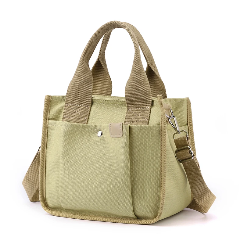 Thick-Canvas-Women-Small-Zipper-Shoulder-Bag-Simple-Handbag-Little ...