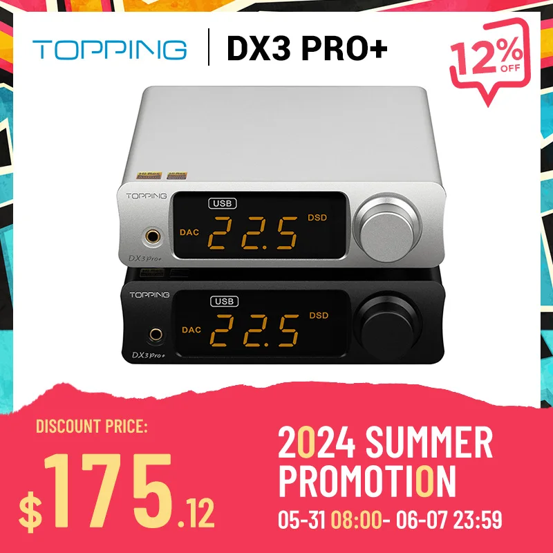 TOPPING-DX3-PRO-DAC-Headphone-Amplifier-ES9038Q2M-Decoder-Bluetooth-5-0 ...